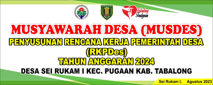 Penyusunan Rancangan RKPDes Tahun 2024 - Desa Sungai Rukam I